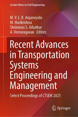 Recent Advances in Transportation Systems Engineering and Management - Librerías Gandhi