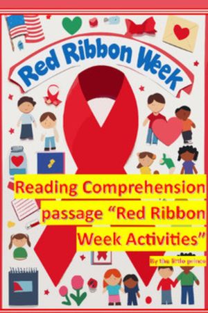 Red Ribbon Week Reading Comprehension Passage Red Ribbon Week ...