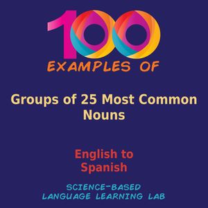 100 Examples of Groups of 25 Most Common Nouns - Librerías Gandhi