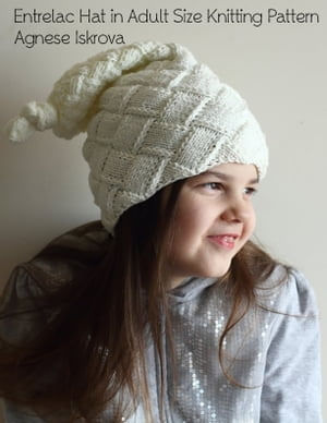 Entrelac Hat in Adult Size Knitting Pattern - Librerías Gandhi