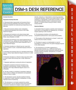 DSM-5 Desk Reference (Speedy Study Guides) - Librerías Gandhi